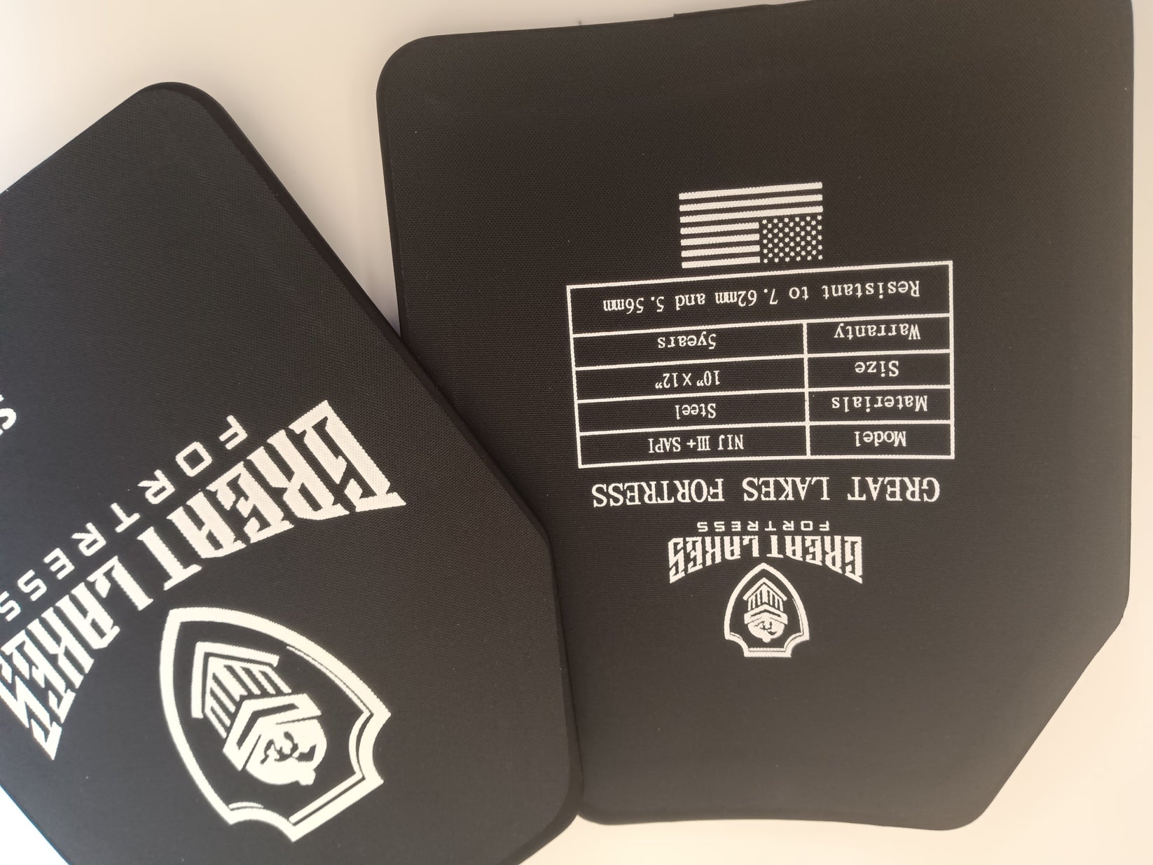 Level 3+ STEEL armor plates resists UNLIMITED green tip , SET (2 plate ...